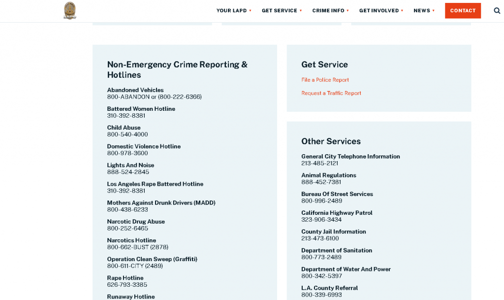 LAPD’s Community Online Reporting Service Expanded NR24013cm/lr - LAPD ...